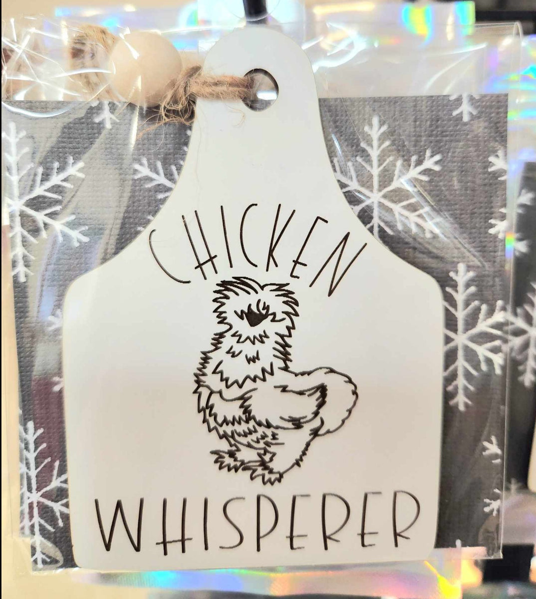 Chicken Whisperer Silkie Chicken Laser Cut and Engraved Wood Ornament ...