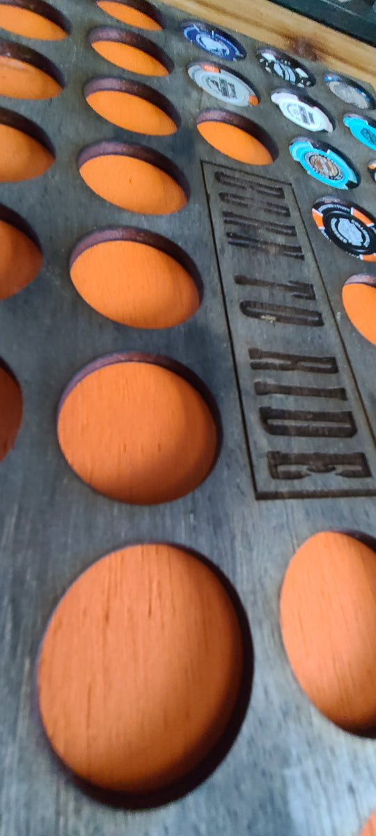 Poker Chip Plaque Sign Laser cut and engraved – DirtyMittenStore